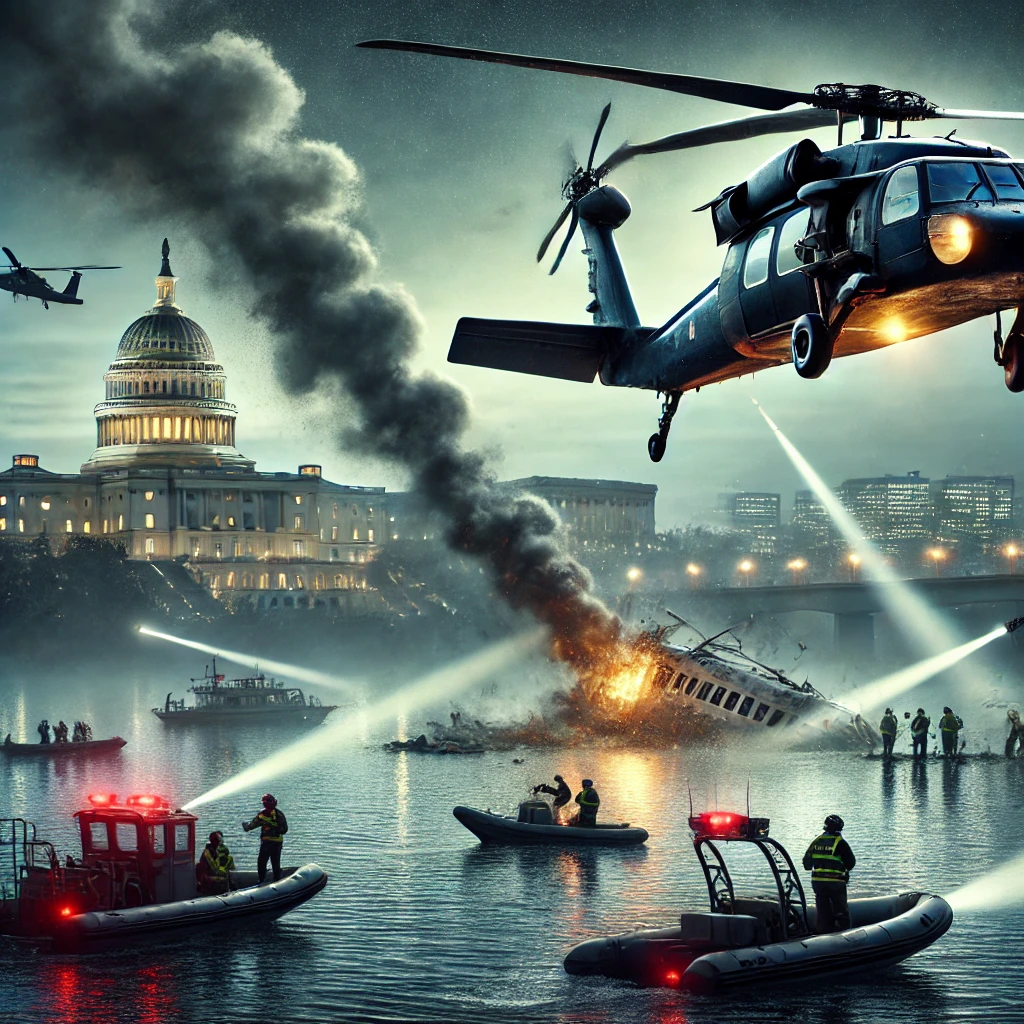 D.C. Plane Crash: Passenger Jet Plunges Into Potomac After Collision ...