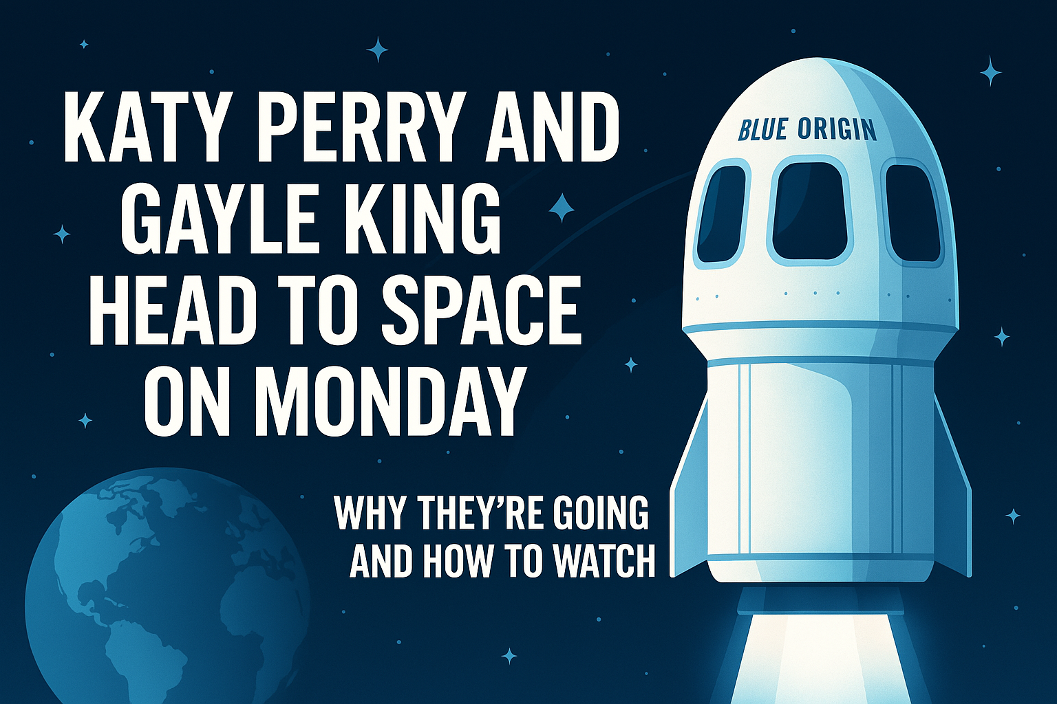 Katy Perry, Gayle King, and All-Female Crew to Launch Into Space ...