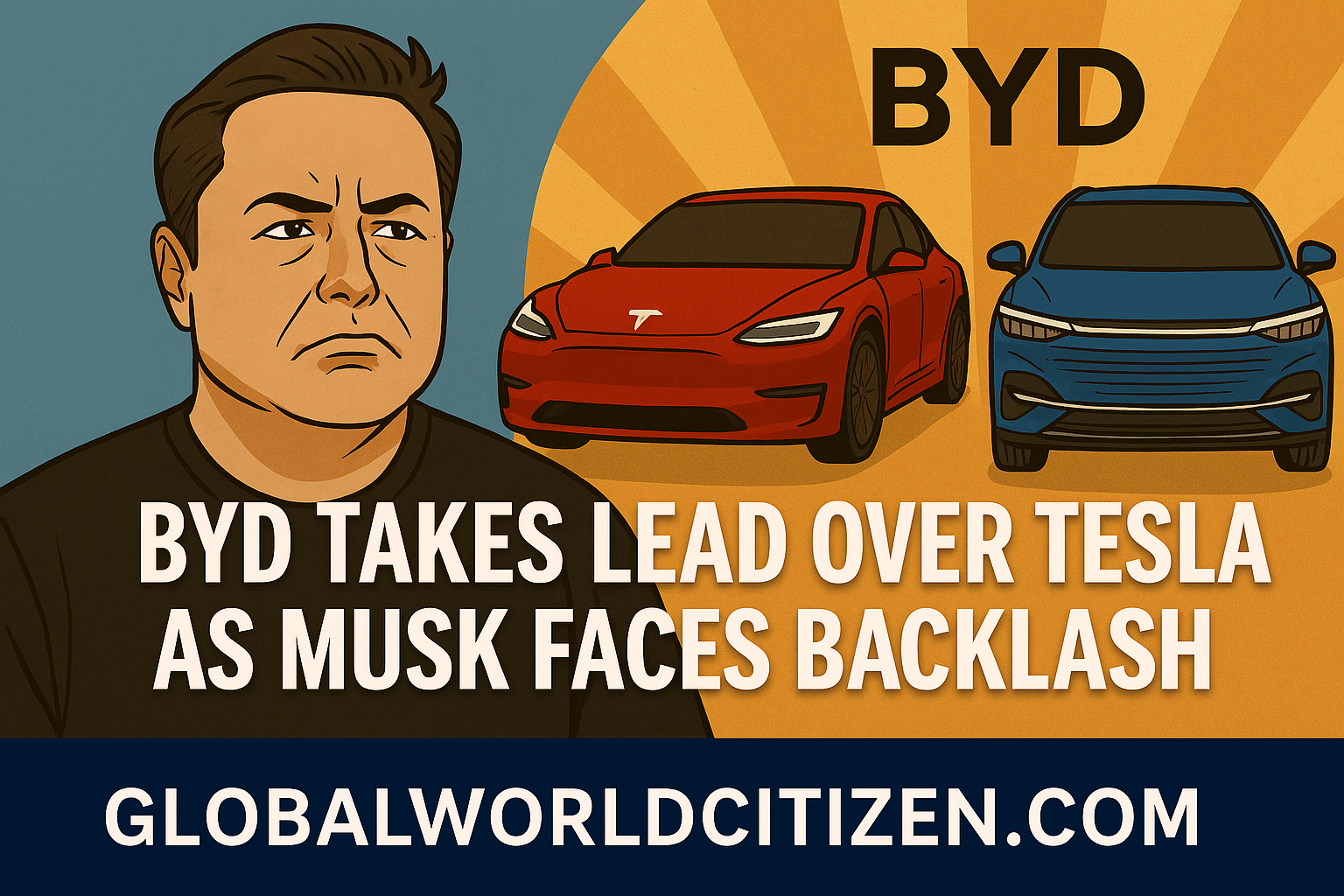 Global EV Showdown: BYD Surpasses Tesla as Elon Musk Faces Global ...